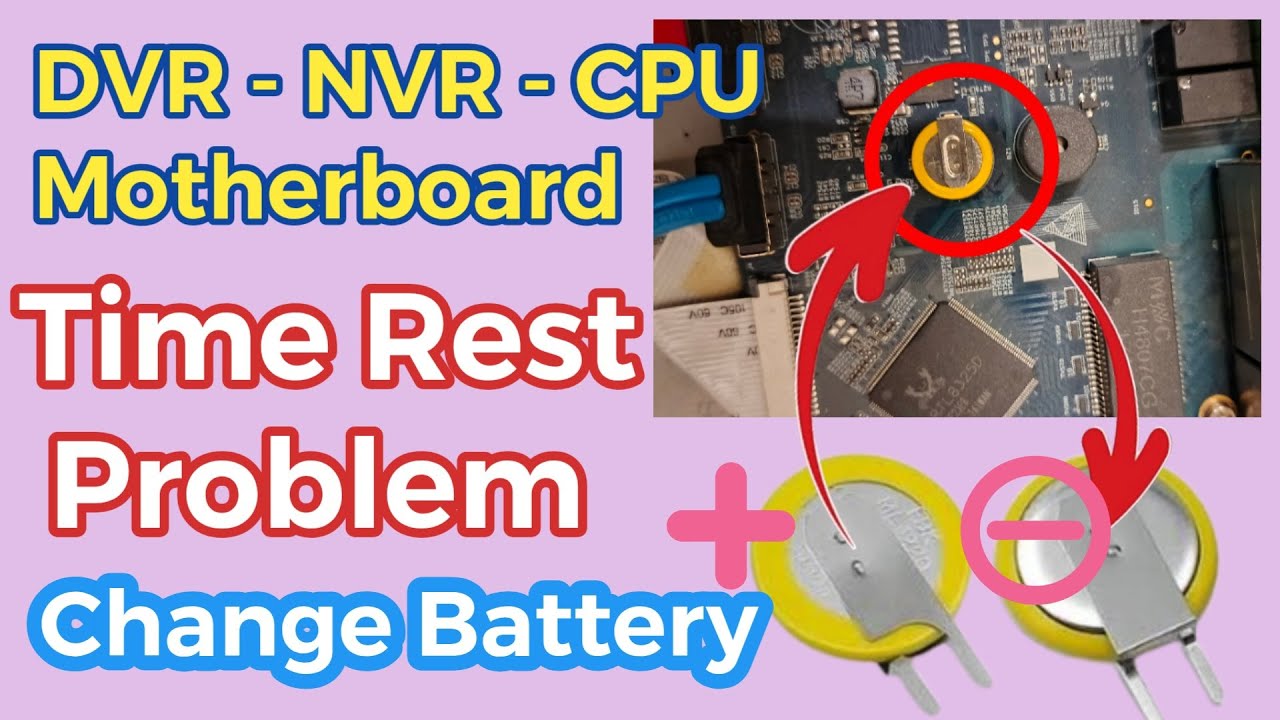 How to change battery of NVR DVR And any other motherboard | Honeywell ...