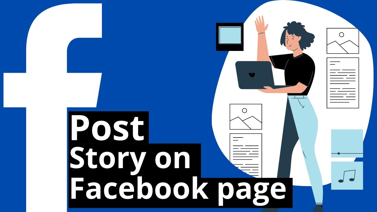 how to post story on facebook page on pc - YouTube