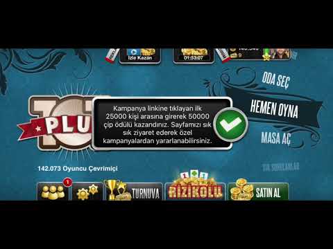 101 OKEY PLUS 💰50.000 BEDAVA ÇİP YENİ 08.01.2021 CUMA