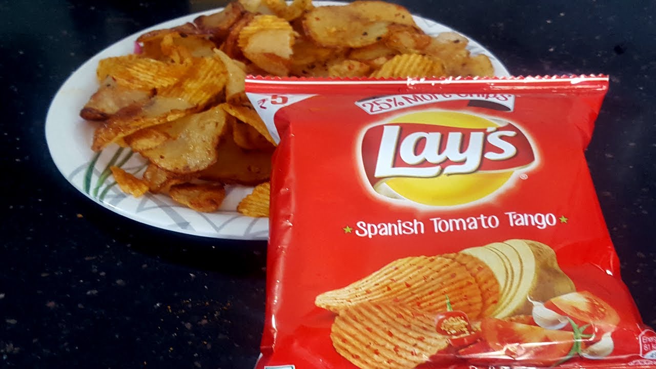 How To Make Lays Potato Chips At Home Tomato Lays Potato Chips Recipe