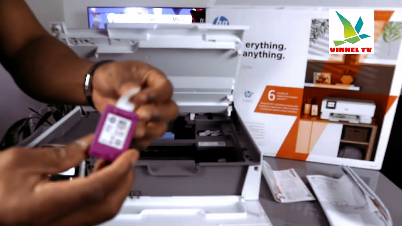 How To Install Ink Cartridges In HP Envy 7220e Printer - YouTube