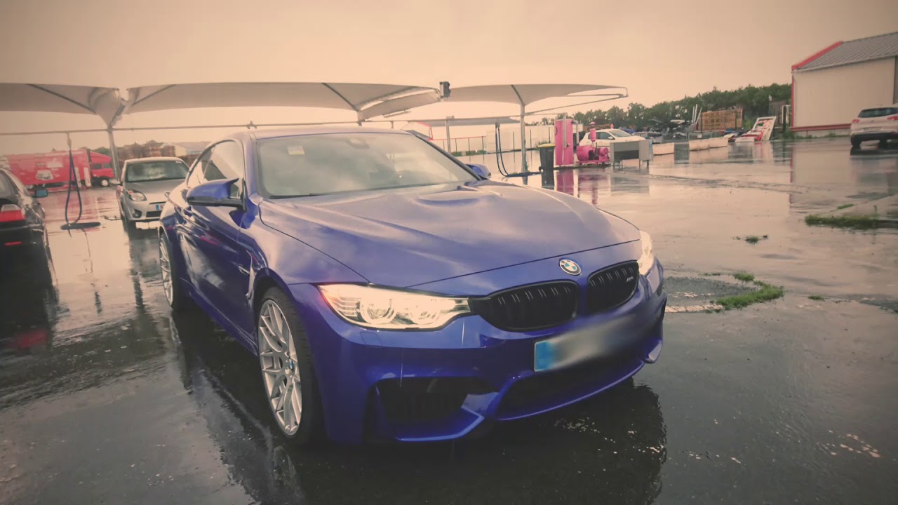 car wrap bmw M4 3m 1080 gloss blue raspberry - YouTube