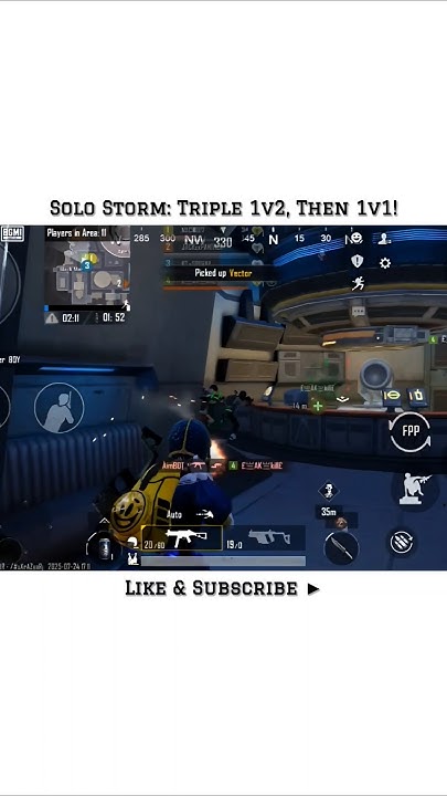 Solo Strom:Triple 1v2🔥#bgmi#pubg#shorts#viral#viralshorts#gaming#gamer#1v1#1v2#mortal#soul#pmwc# ...