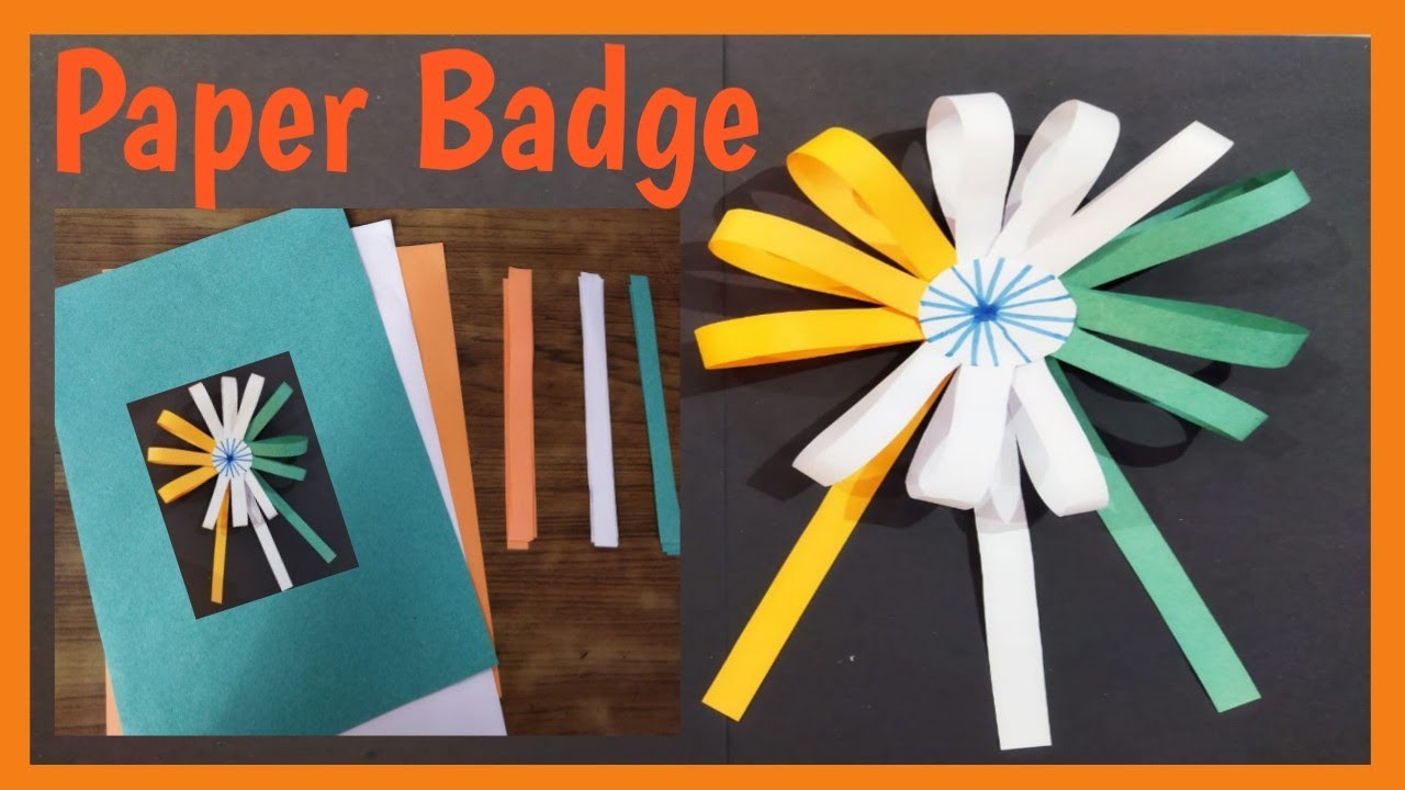 Badge activity || paper badge activity || Diy badge activity || - YouTube