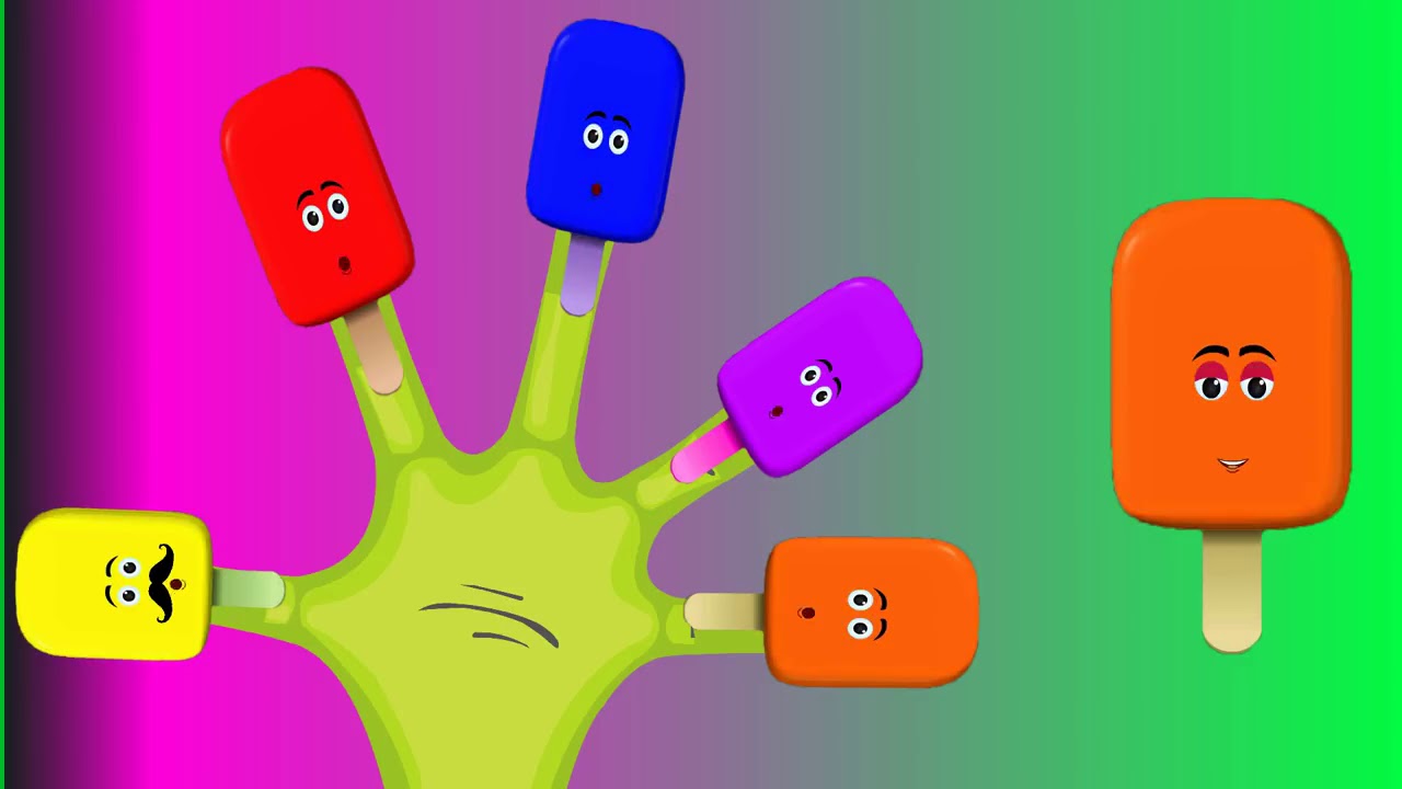 ICE CREAM Finger Family Song Nursery rhymes | Popsicle Ice Cream Finger ...