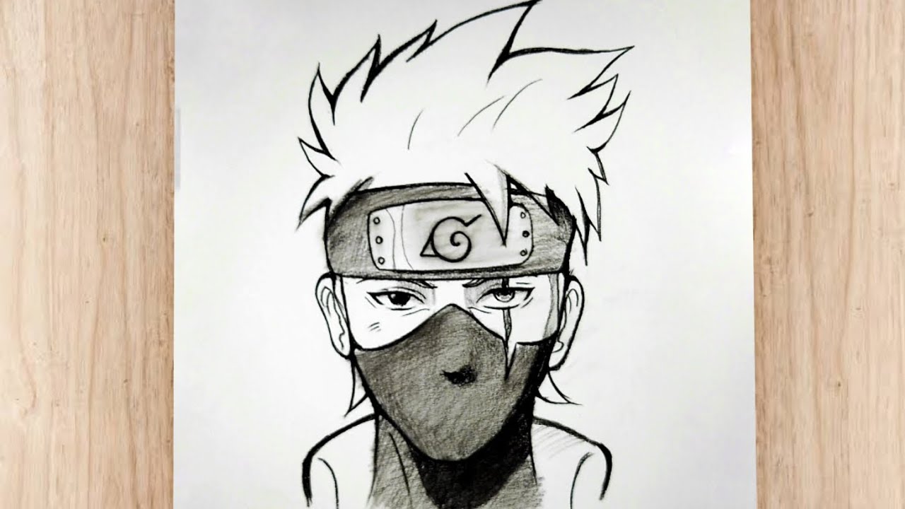 How to draw Kakashi || step by step || Kakashi drawing - YouTube