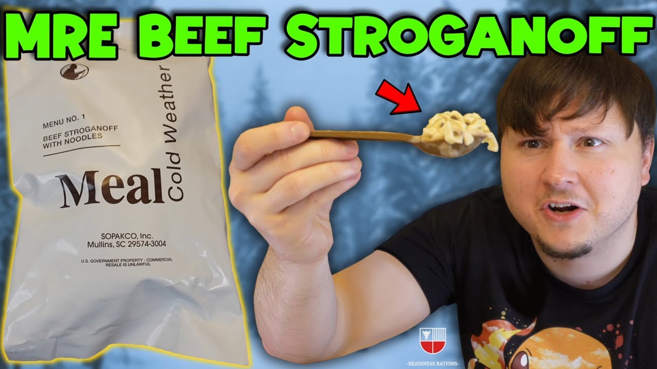 Winter Warfare Ration (MCW) Meal Cold Weather Test 🇺🇸 Beef Stroganoff ...