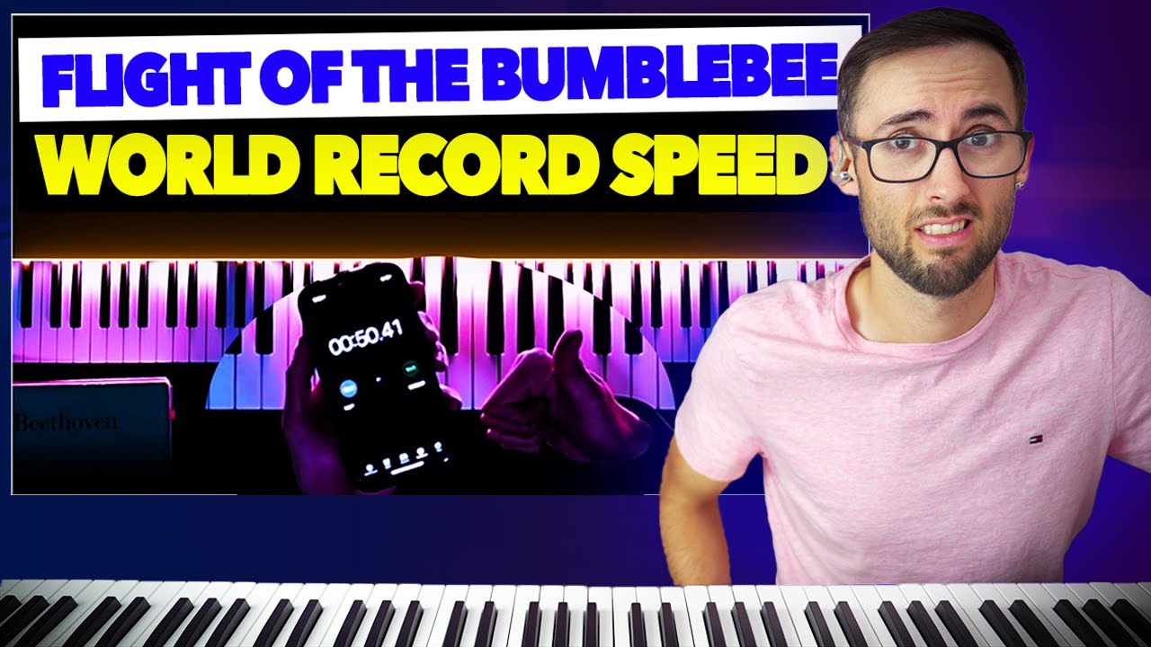 Flight of the Bumblebee WORLD RECORD SPEED | Pianist Reacts - YouTube