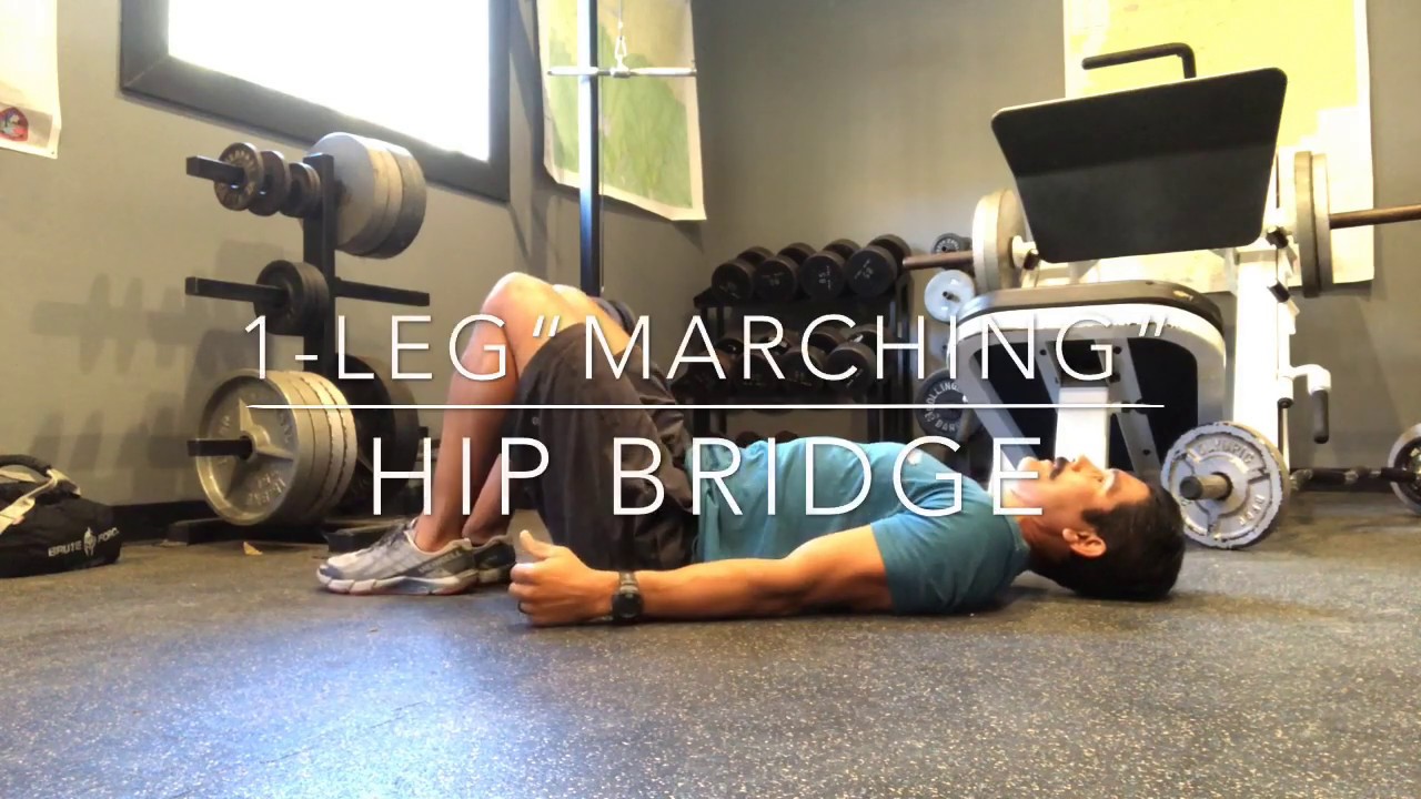1-Leg Hip Bridge March - YouTube