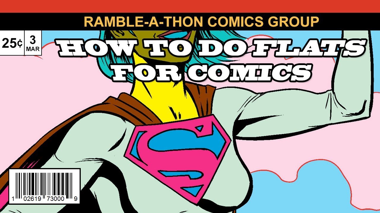How To Do Flats For Comics - YouTube