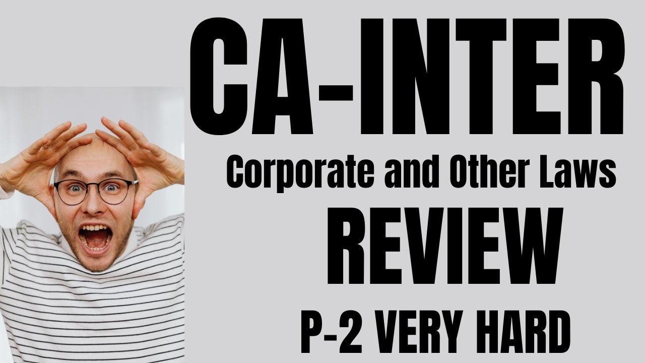 CA INTER NOV 2023 EXAM PAPER-2 LAW PAPER REVIEW ) LAW PAPER VERY HARD ...