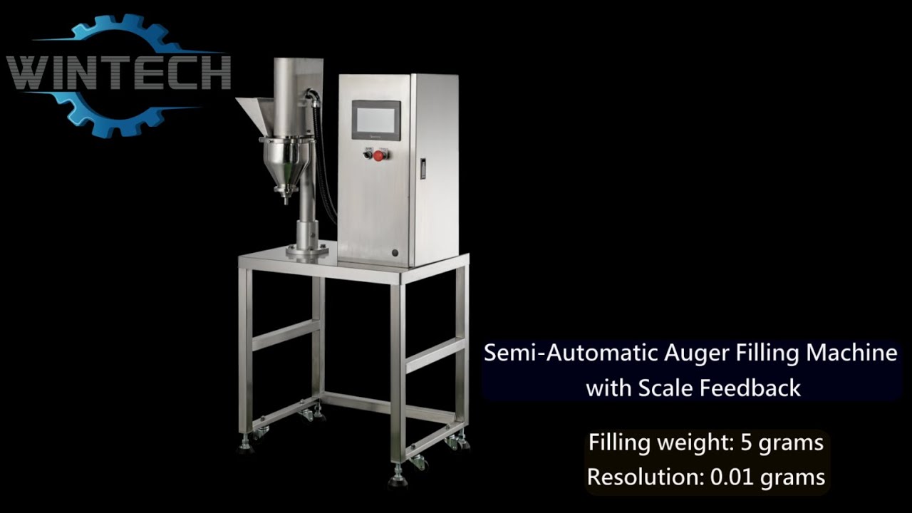 AF100-S Semi-Automatic Auger Filling Machine with Scale Feedback-微量型螺旋式 ...