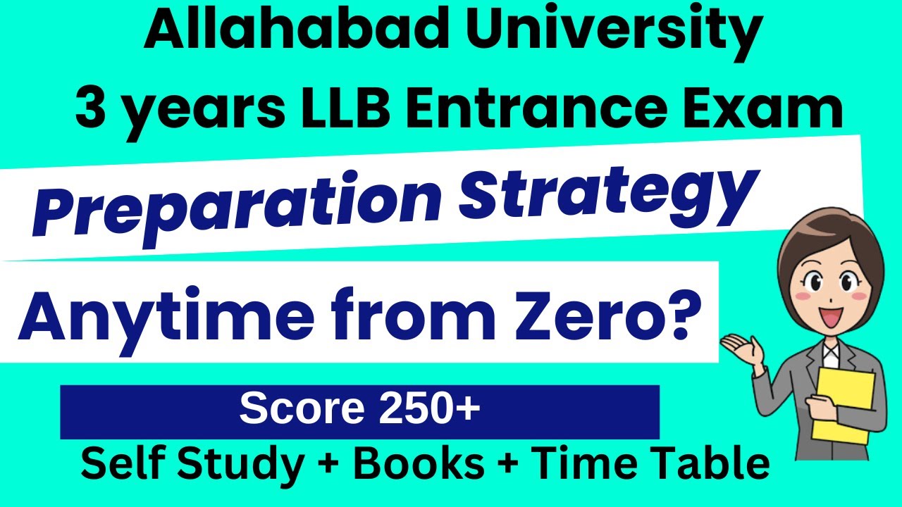 Allahabad University 3 years LLB Entrance Exam Syllabus, Books, Pattern ...