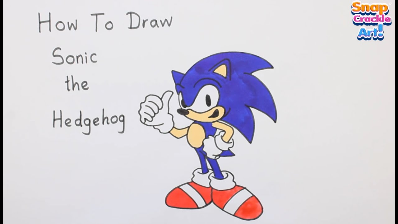 How To Draw Sonic The Hedgehog Step By Step | Drawing Lesson Made Fun ...