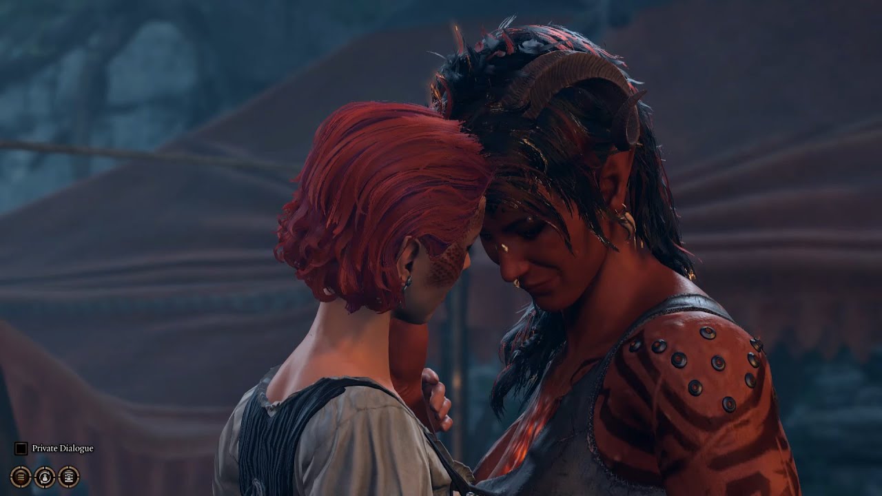 Karlach's new camp idle animation + kiss (Patch 4 ) - Baldur's Gate 3 ...