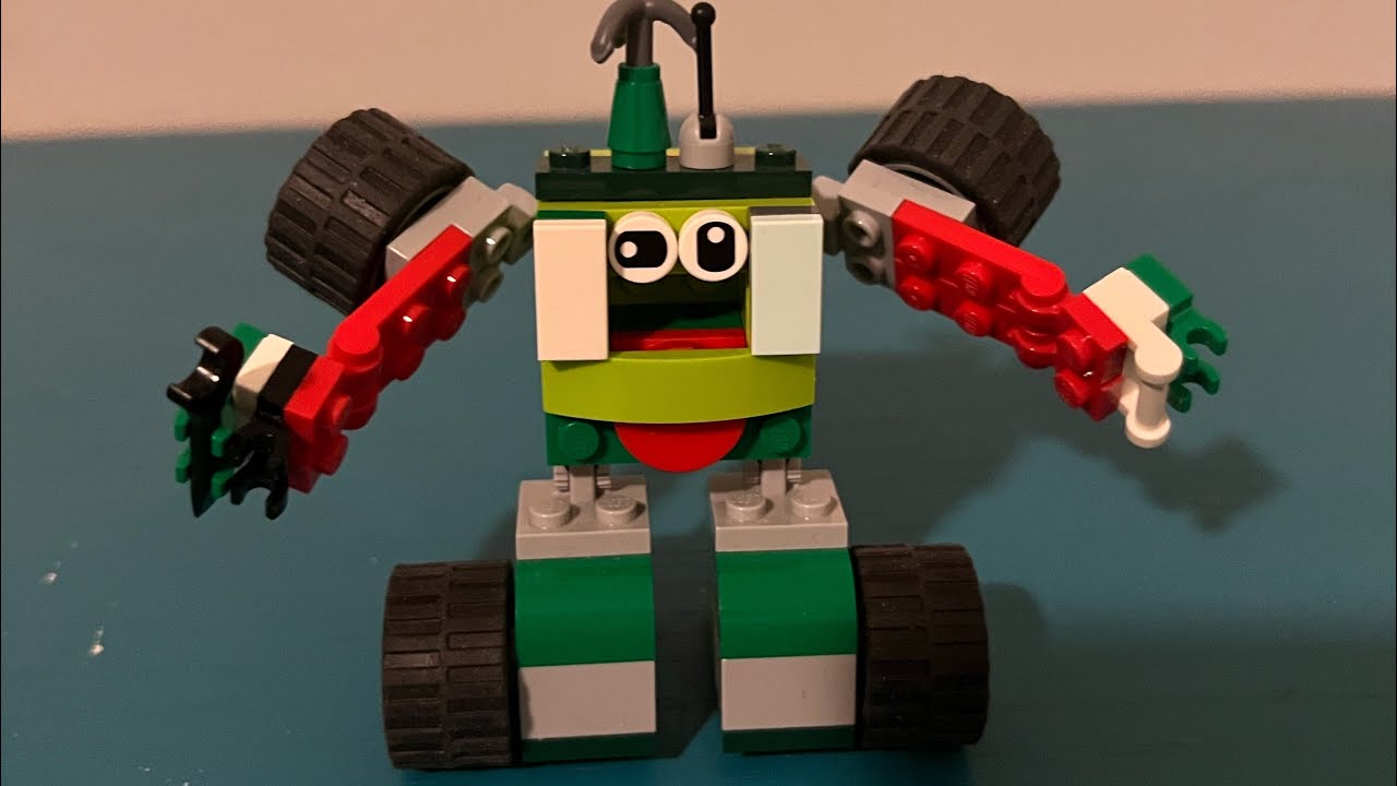 LEGO creator green robot transformer - YouTube