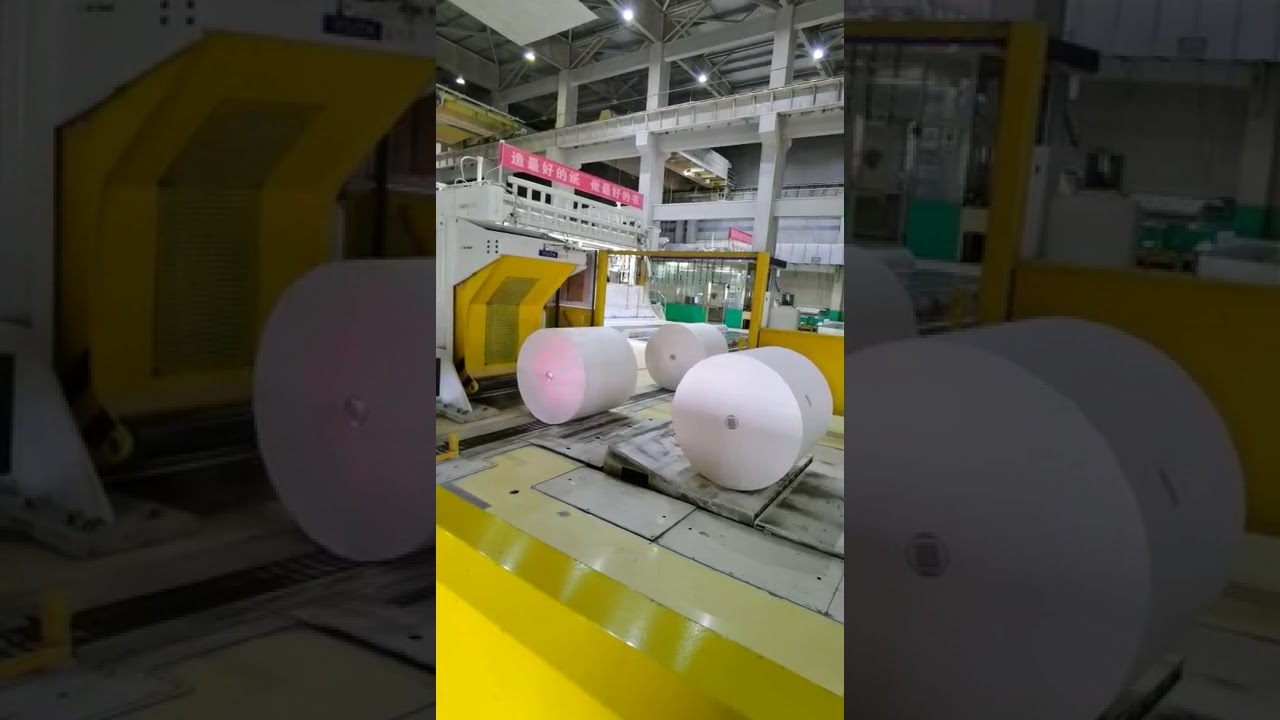 Machine For Paper Roll Logistics Conveying System - YouTube