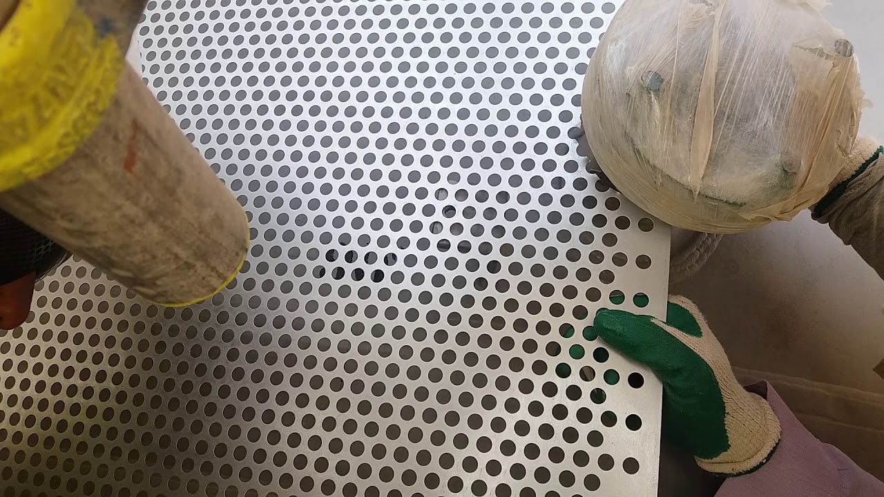 Perforated Sheet Installation for Personnel Protection (Insulation ...