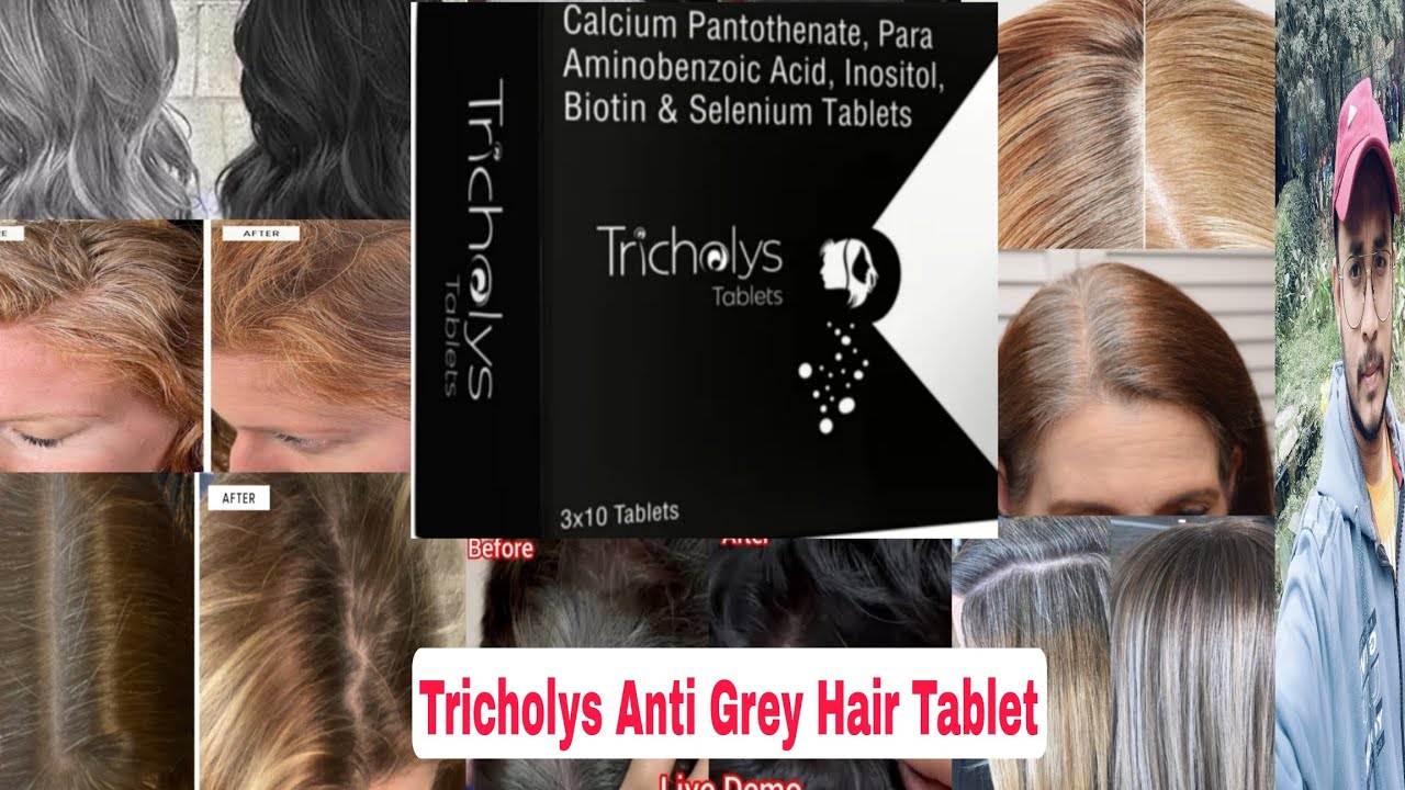 Tricholys Anti Grey Hair Tablet Review - YouTube