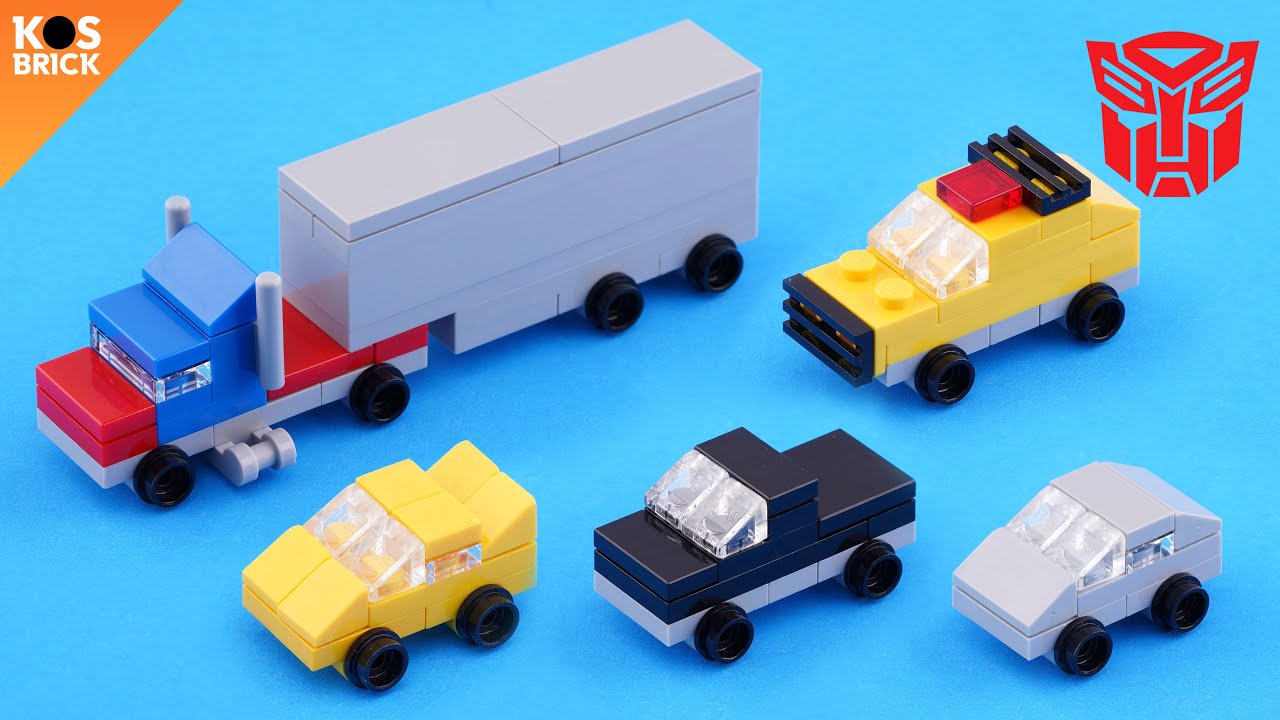 Lego Transformer Autobot Optimus Prime Mini Vehicles (Tutorial) - YouTube