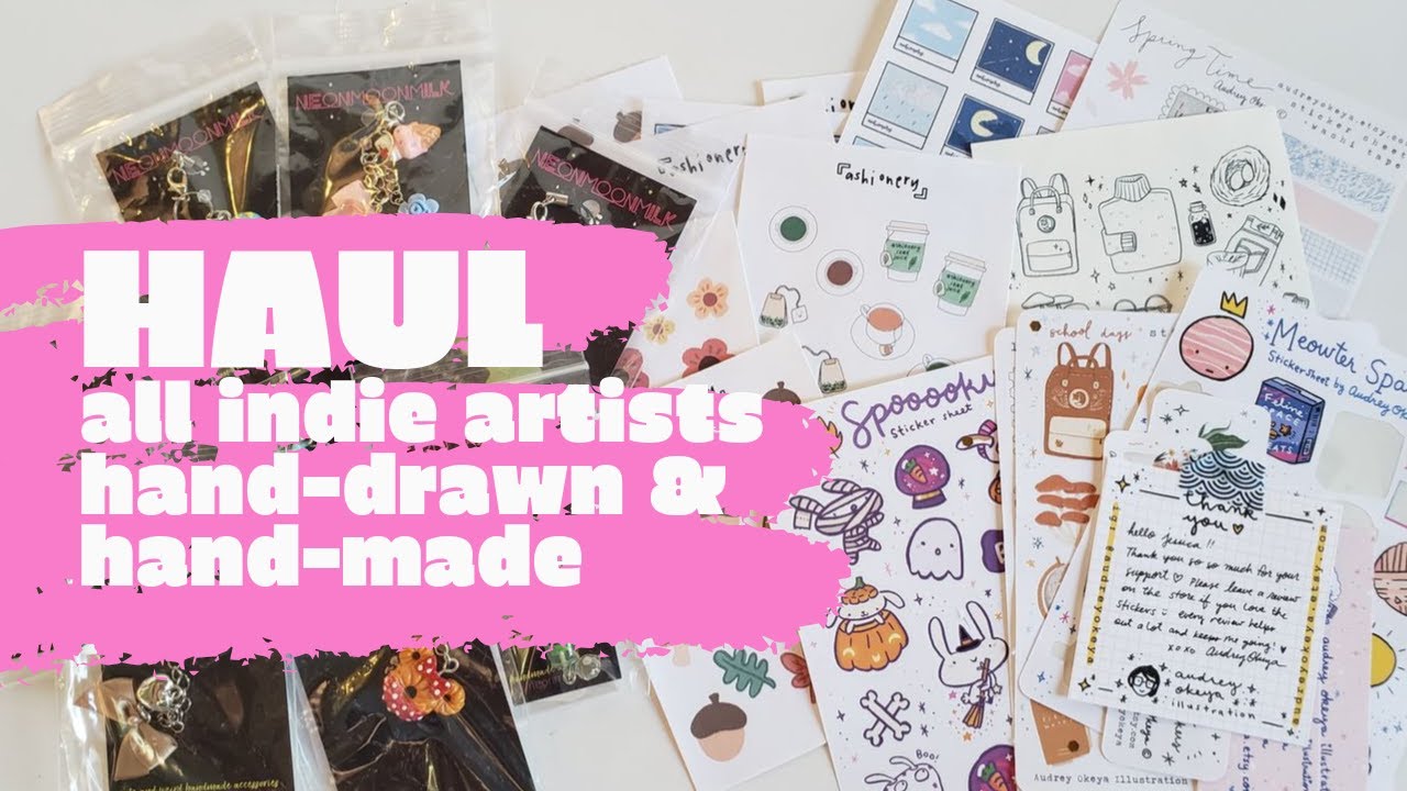 Haul Time: Indie Artists Hand-drawn Stickers and Hand-made Planner ...