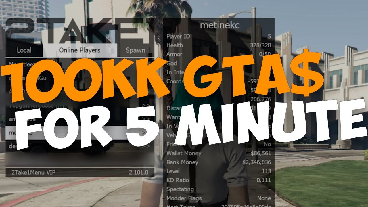 2TAKE1MENU VIP IS FREE! // BEST MENU FOR GTA V ONLINE! (1.67) // 26.08. ...