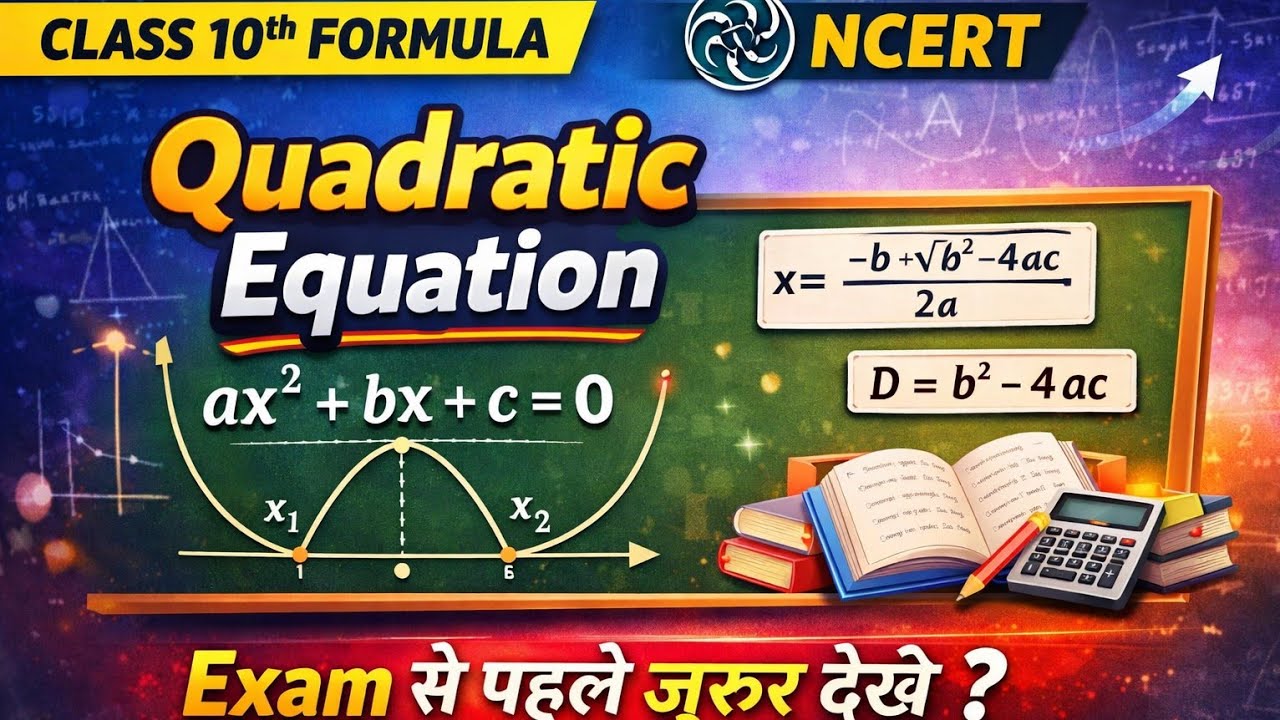 Quadratic Equation Class 10th Formula one shot !! #ncert #10thclass # ...