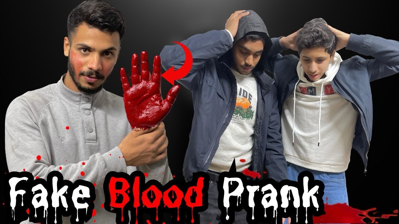 Fake blood prank on my friends 😱| sab buhat gussa hoe 😭🙏🏻 - YouTube