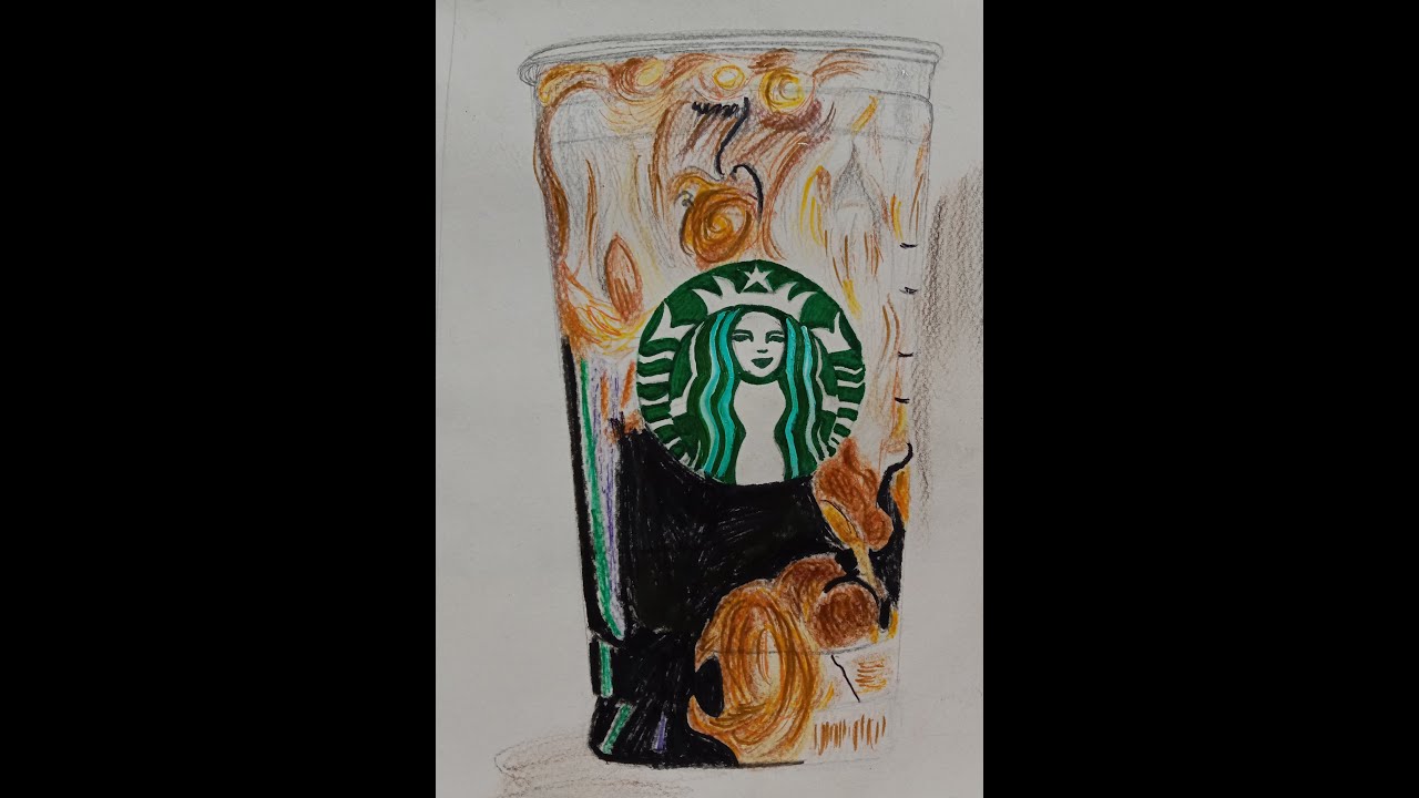 How to Draw Starbucks Coffee - YouTube