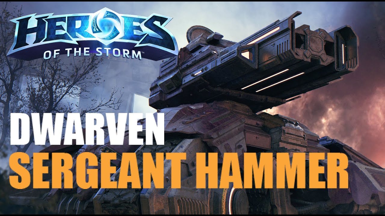 Heroes of the Storm Gameplay - Dwarven Sergeant Hammer Time! - YouTube