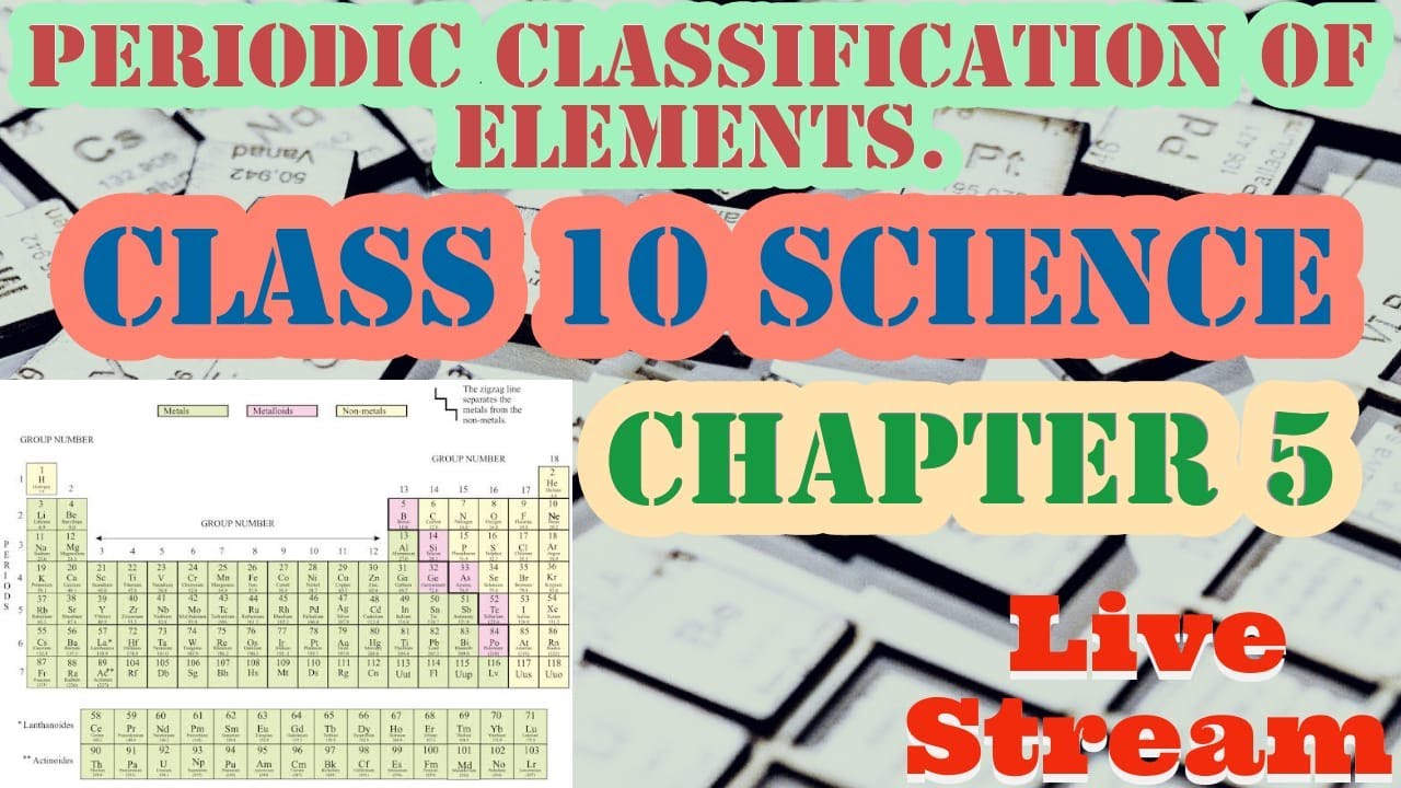 PERIODIC CLASSIFICATION OF ELEMENTS - FULL CHAPTER || CLASS 10 CBSE ...