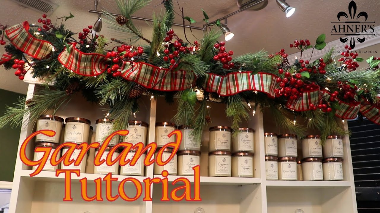 Gorgeous Garland Tutorial | AHNER FLORIST - YouTube