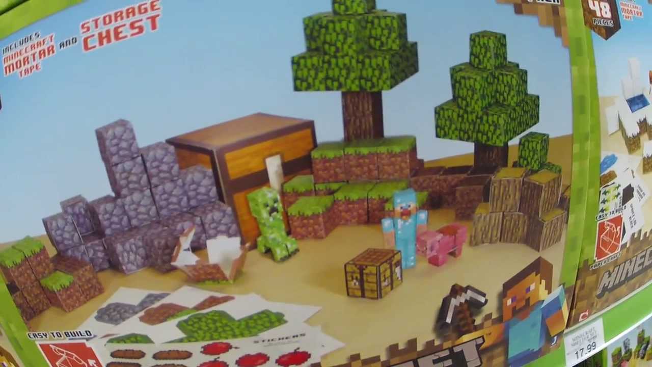Minecraft Paper Craft Sets | Overworld - YouTube