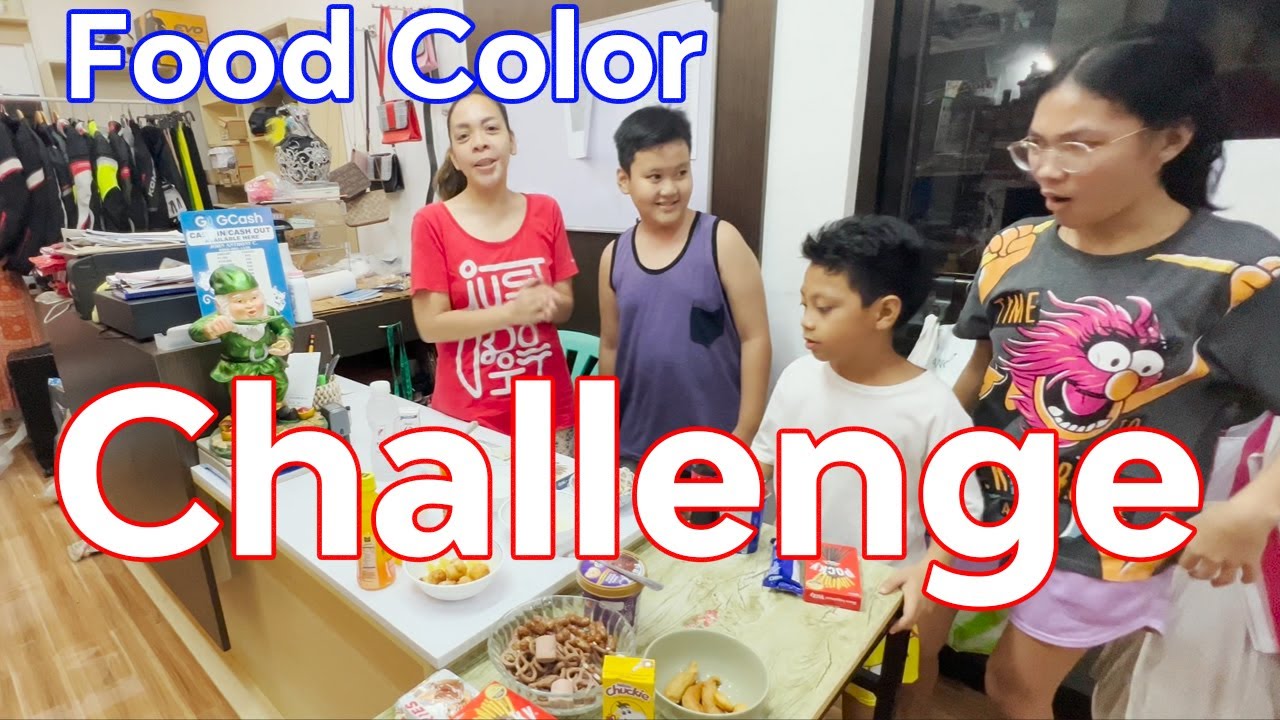 One Food Color Challenge with kids - YouTube