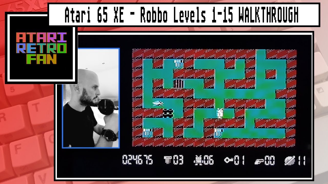 Atari XL/XE Robbo Levels 1-15 WALKTHROUGH - YouTube