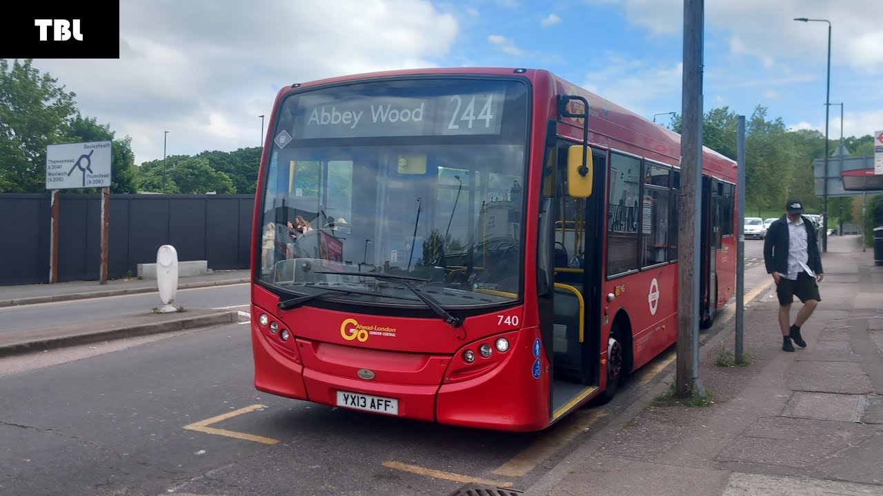 FRV on the London Bus route 244 from Abbey Wood to WC/Queen Elizabeth ...
