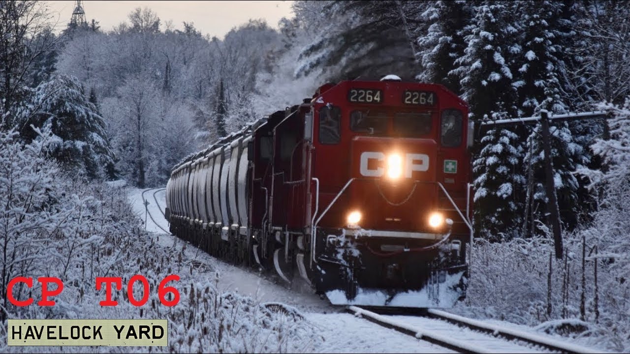 First train in Snow at Havelock - YouTube
