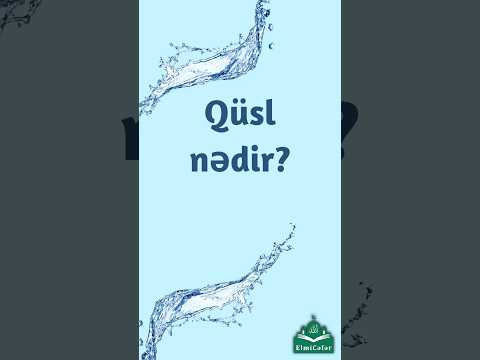 Qüsl nədir?#water #islamic #shorts