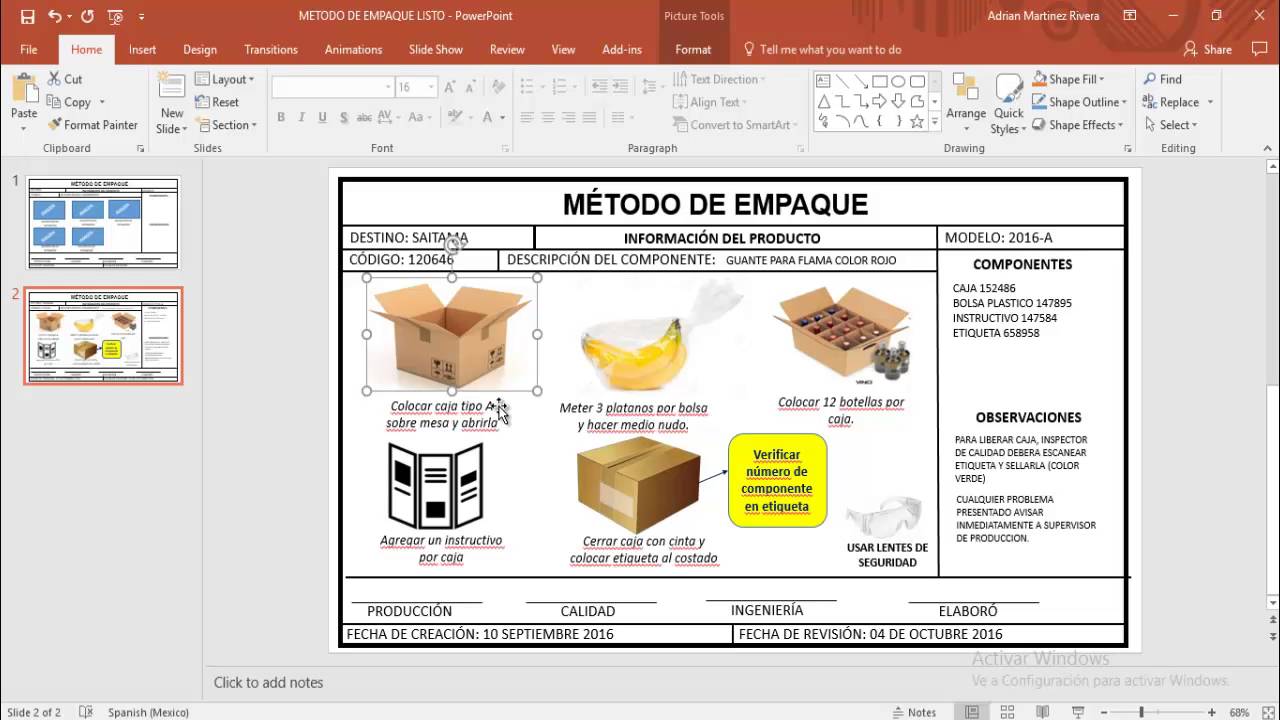 EJEMPLO DE METODO DE EMPAQUE EN UNA INDUSTRIA - YouTube