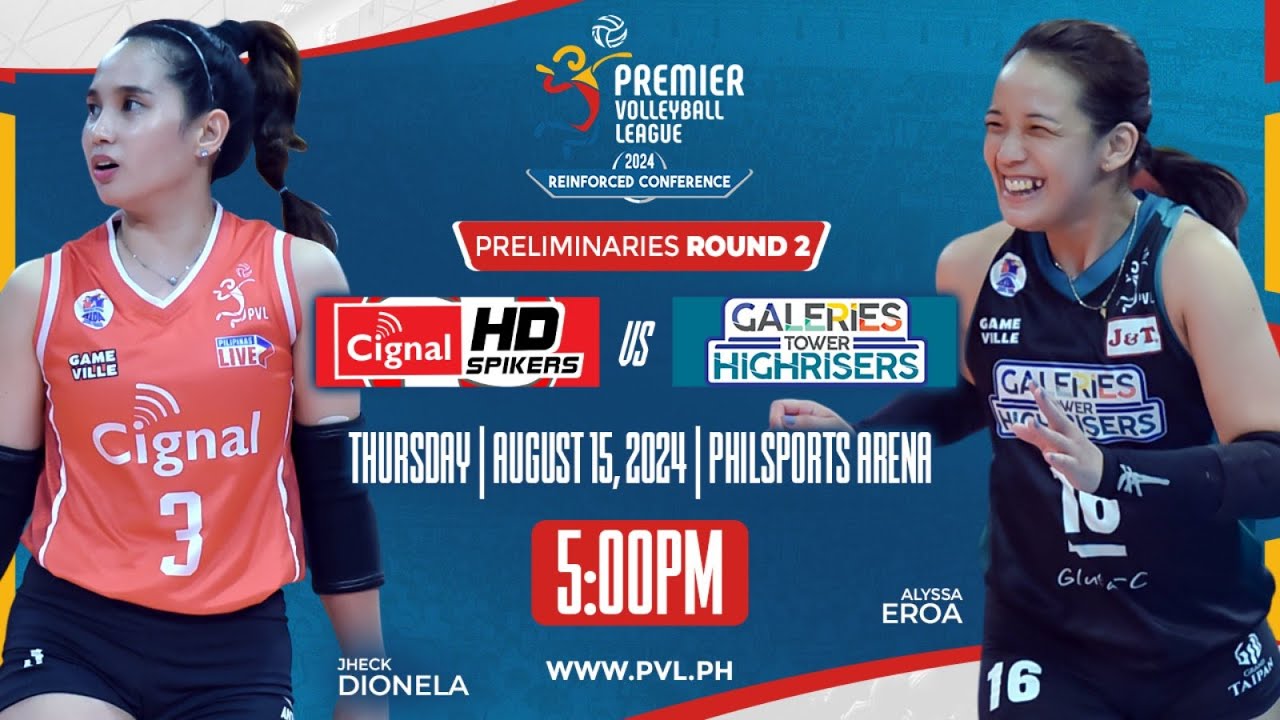 CIGNAL vs. GALERIES TOWER - Full Match | Preliminaries | 2024 PVL ...