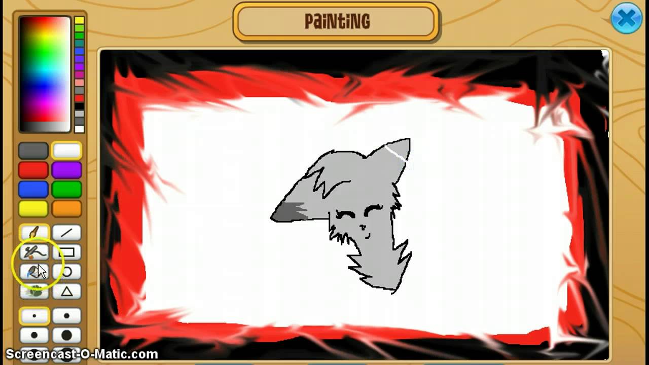 Animal jam- my drawling on animal jam paint. - YouTube