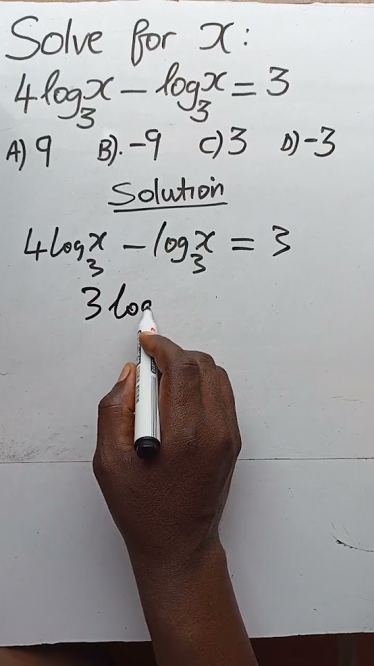 Equation Involving logarithm #equations#logarithm @EndzeMathsSolutions ...