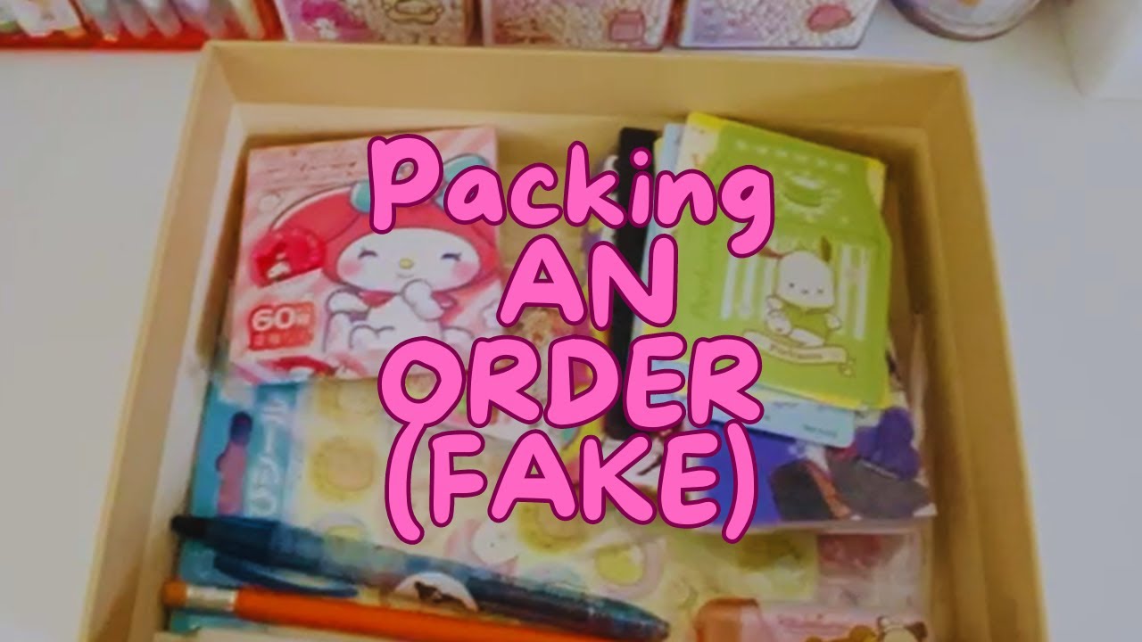Packing An Order (Fake) - YouTube