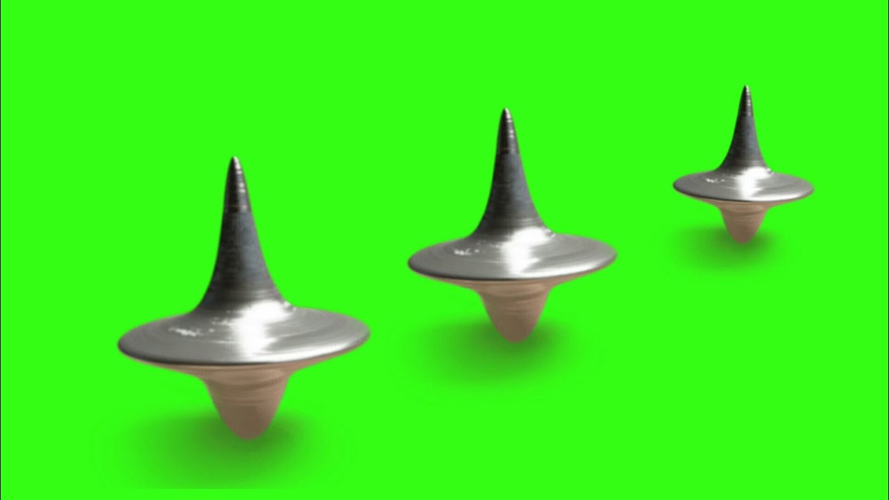 Spinning top green screen animations effects HD footages | chroma key ...