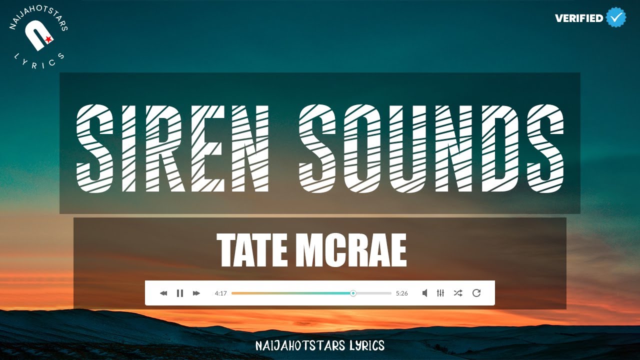 Tate Mcrae Siren Sounds Lyrics (Official Video) - YouTube