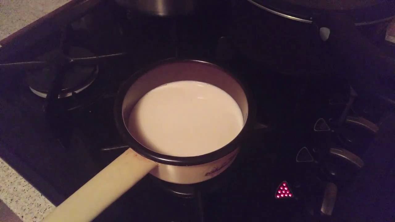 Heating up Milk 4K - YouTube