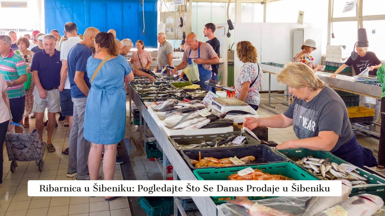 RIBARNICA u ŠIBENIKU Krcata Kupcima! Ribe za Sve Ukuse i Budžete - YouTube