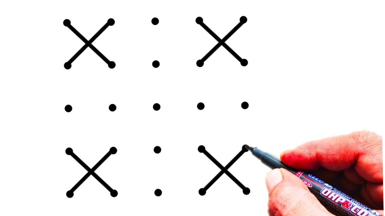 Easy Unique Design Drawing From 5×5 Point 🌸 Easy Dots Drawing For ...