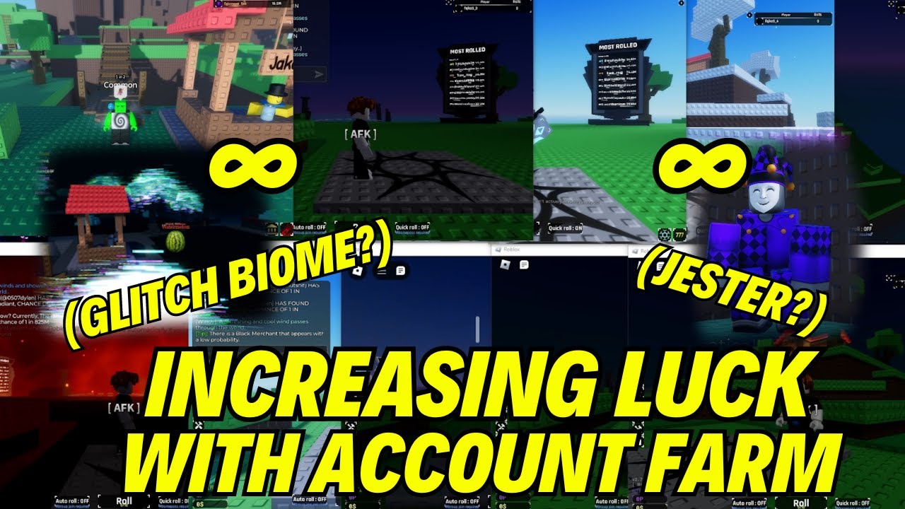 Sol's RNG Increasing Luck using multiple accounts! (Infinite Biomes and ...