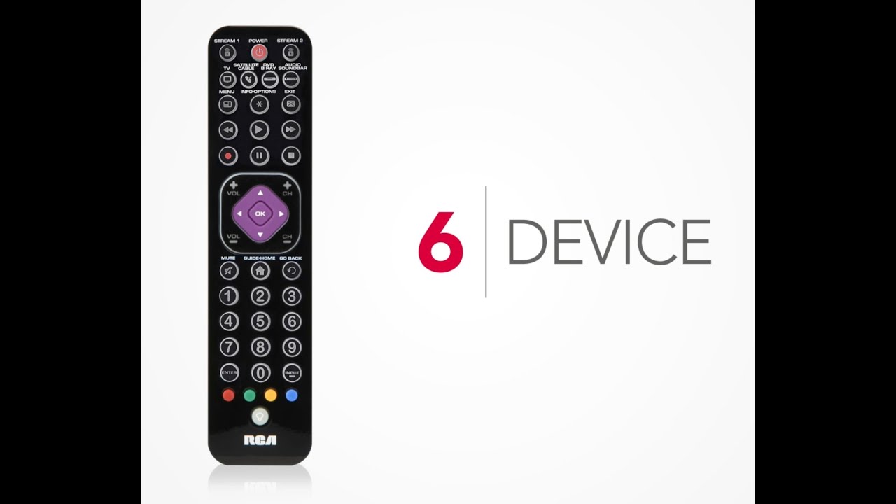 RCA RCRTBL06BE Thin Remote - YouTube